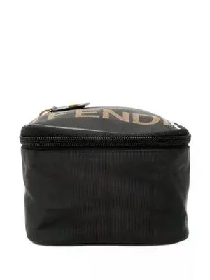 Fendi 20th Century Nylon Square Pouch Vanity Bag