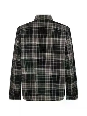 DIESEL® Check-print Logo-patch Shirt