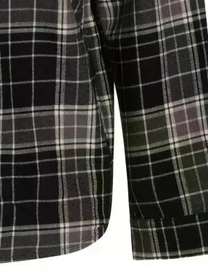 DIESEL® Check-print Logo-patch Shirt