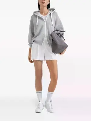 Brunello Cucinelli Open Knit Zip-up Hoodie