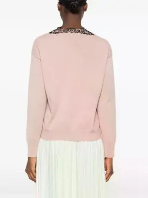 Valentino Garavani Lace-trim Sweater