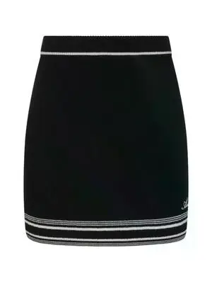 Amiri Script Knit Mini Skirt