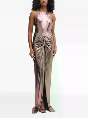 Retrofete Anida Halterneck Maxi Dress - Pink