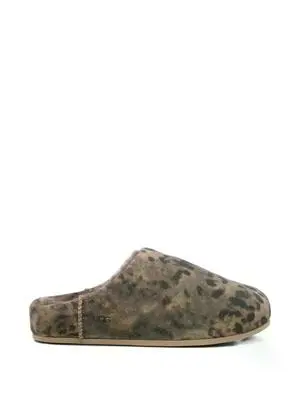 UGG Elea Leopard-print Shearling Slippers