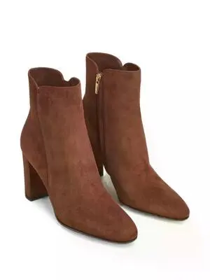 GIANVITO ROSSI Suede Block-heel Ankle Boots