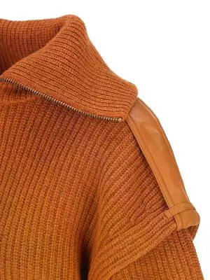 Zimmermann Zip-up Ribbed-knit Sweater