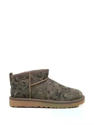 UGG Classic Ultra Mini Leopard-print Ankle Boots
