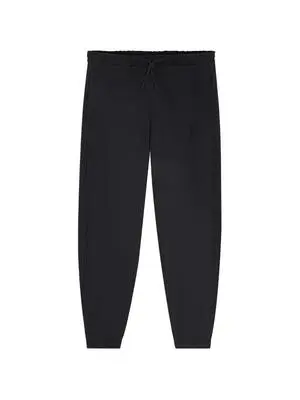 BOSS Relaxed-fit French Terry Trousers With Drawstring And Logo Detail - Blue