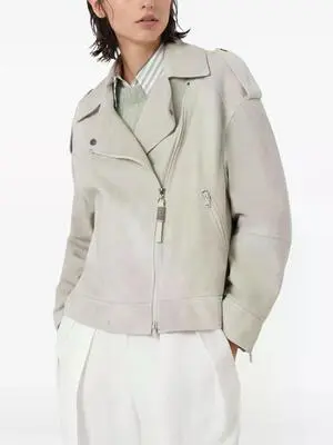 Brunello Cucinelli Zip-up Leather Jacket