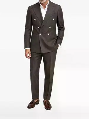 FRANZESE COLLECTION Pinstriped Double-breasted Suit