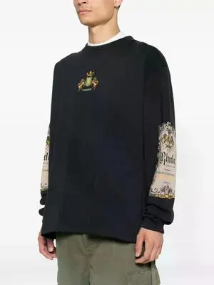 Rhude Bordeaux Reserve Graphic-print Long-sleeve T-shirt