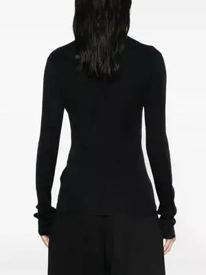 Max Mara Ribbed-knit Polo Sweater