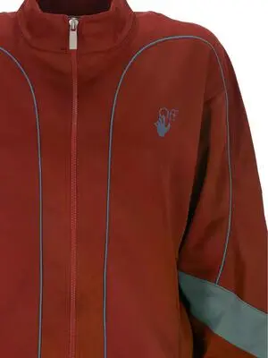 Off-White Piped Logo-print Zip-up Jacket