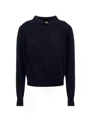 Herno Stocking-stitch V-neck Sweater - Blue