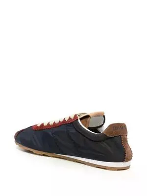 Miu Miu Plume Suede Trim Panelled Sneakers - Blue