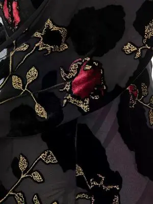 V:PM ATELIER Floral Devoré Maxi Dress