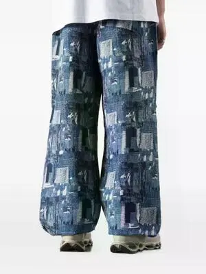 MAHARISHI Mahaboro Patchwork-effect Straight-leg Trousers