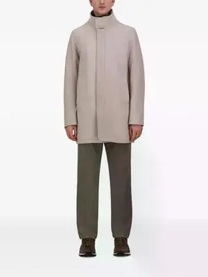 Herno Faux-fur-trim Twill Coat