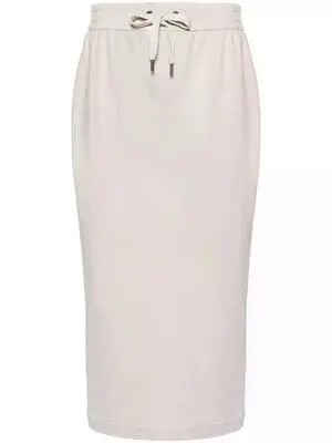 Brunello Cucinelli Jersey Midi Pencil Skirt