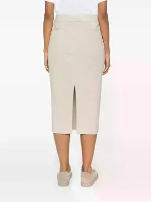 Brunello Cucinelli Jersey Midi Pencil Skirt