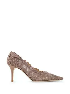 ARTEANA Lace Scalloped-edge Pumps