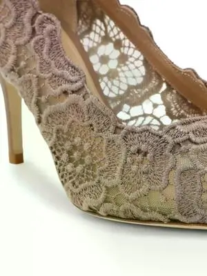 ARTEANA Lace Scalloped-edge Pumps