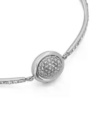 TRUSSARDI Crystal-embellished Oval Pendant Bracelet
