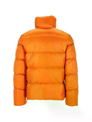 AFTER/LABEL Quilted Padded Coat - Orange