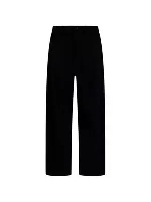 Herno Corduroy-effect Straight Trousers - Black