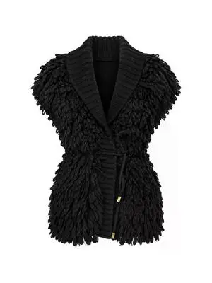 Liu Jo Loop-knit Sleeveless Jacket