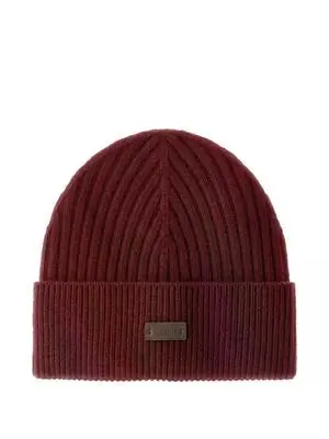 Herno Ribbed-knit Beanie Hat - Red
