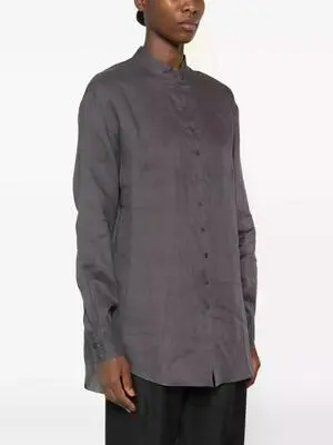 CORTANA Mandarin Collar Button-up Shirt