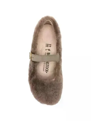 BIRKENSTOCK Shearling Trimmed Ballet Flats