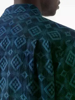 MAHARISHI Komon Aizome Jacquard-patterned Cotton Shirt