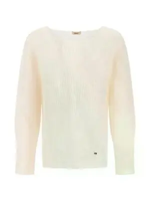Herno Stocking-stitch V-neck Sweater - Neutrals