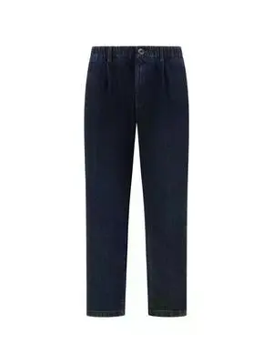 Herno Darted Elasticated-waist Jeans - Blue