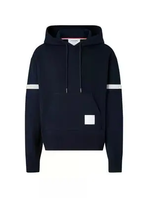 Thom Browne Loopback Jersey Armband Oversized Hoodie - Blue