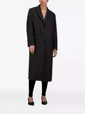 Herno Pinstripe-pattern Single-breasted Coat