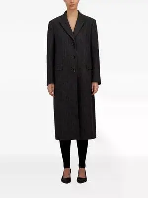 Herno Pinstripe-pattern Single-breasted Coat