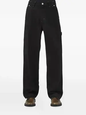 NICHOLAS DALEY Carpenter Straight-leg Jeans - Black
