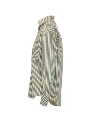 Victoria Beckham Striped Pocket Detail Shirt