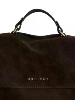 Orciani Logo-plaque Suede Tote Bag