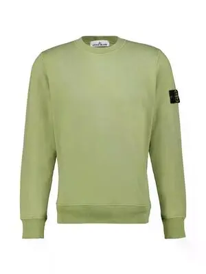 Stone Island Organic Cotton Fleece Sweatshirt - Green