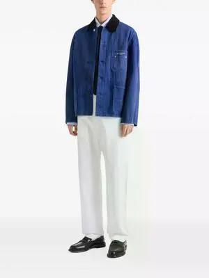 Givenchy Couture Seam Herringbone Denim Jacket