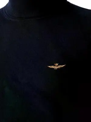 AERONAUTICA MILITARE Roll-neck Embroidered Sweater