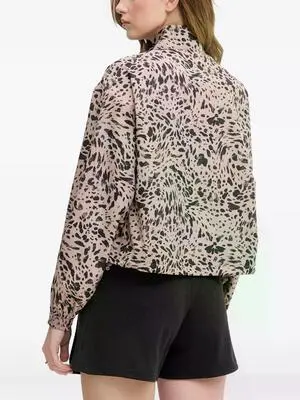 PUMA Leopard Print Quarter-zip Sweatshirt