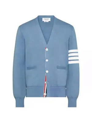 Thom Browne Cotton Crepe V-neck Cardigan