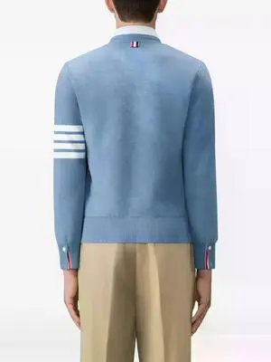 Thom Browne Cotton Crepe V-neck Cardigan
