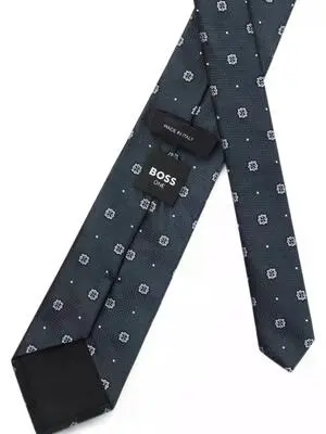 BOSS Silk Tie With Jacquard Pattern