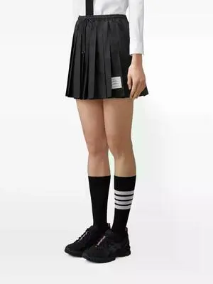Thom Browne Ripstop Pleated Mini Skirt